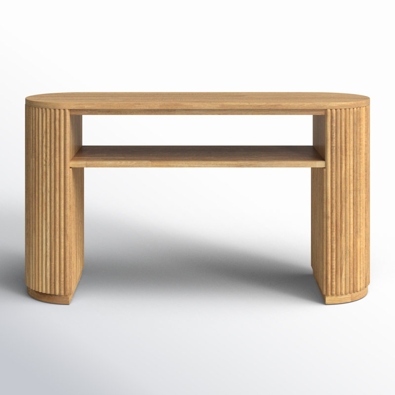 Joss & Main Fitzroy - Modern Natural Acacia Console Table | Joss & Main